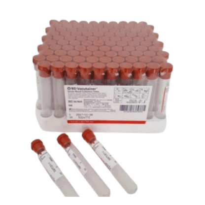 TUBO SECO S/GEL C/ATIV COAG 10ML VERMELHO C/100UN 367820 - Rioclarense